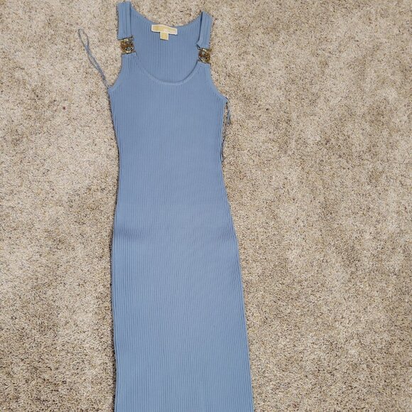 Michael Kors | Dresses | Michael Kors Light Blue Knit Dress Small ...